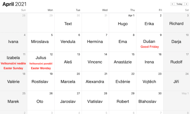What is "Name Day"? - From Czech to USA